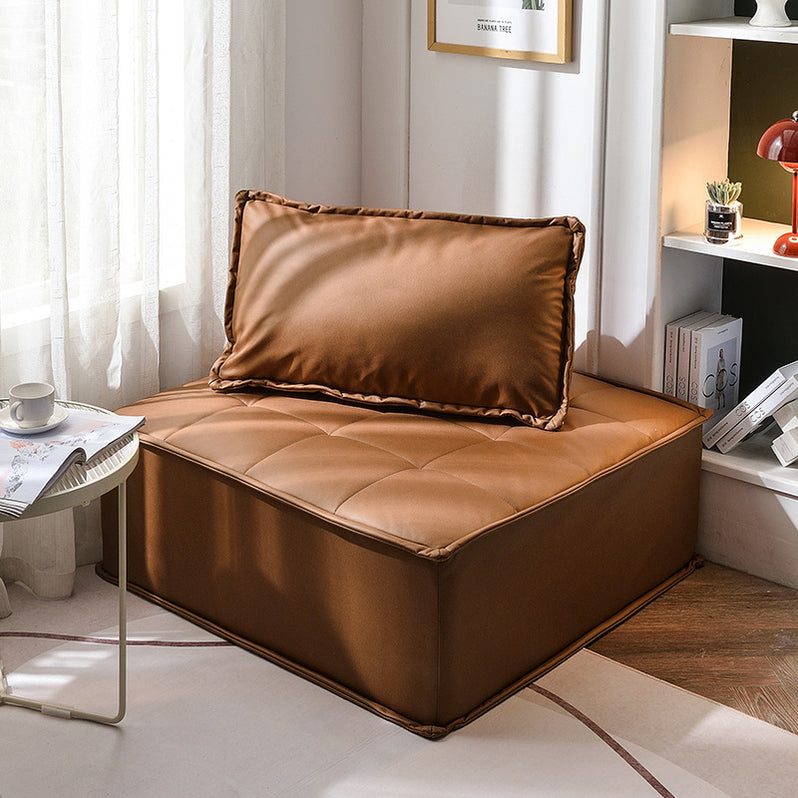 Cube Modular Sofa - Big Brown Leathaire | Creative Living
