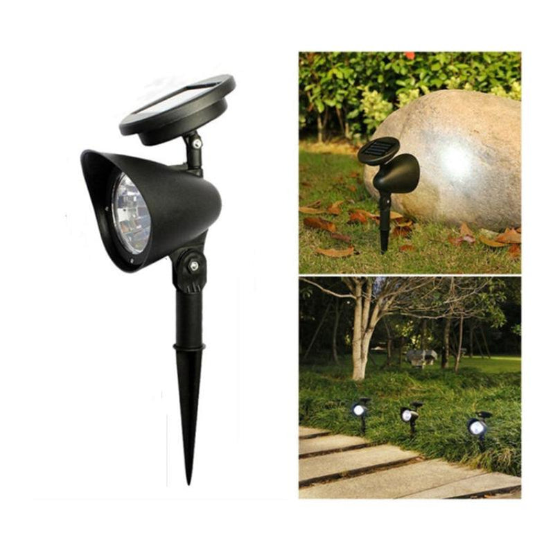 2 Pack Small Solar LED Garden Spotlight | Sustainable Light for Garden ...